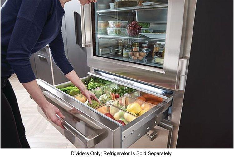 Refrigerador Pro con Puerta de Vidrio 90 cm Subzero PRO3650G Acero ...