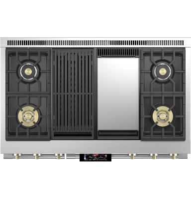 Estufa Profesional Dual Fuel 120cm Monogram ZDP484NGTSS Acero ...