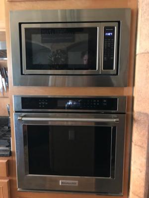 Microondas con Trim 60cm KitchenAid KMCS3022GSS-MK2220AZ Acero ...