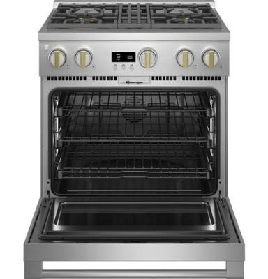 Estufa Profesional Dual Fuel 76cm Monogram ZDP304NTSS Acero Inoxidable ...